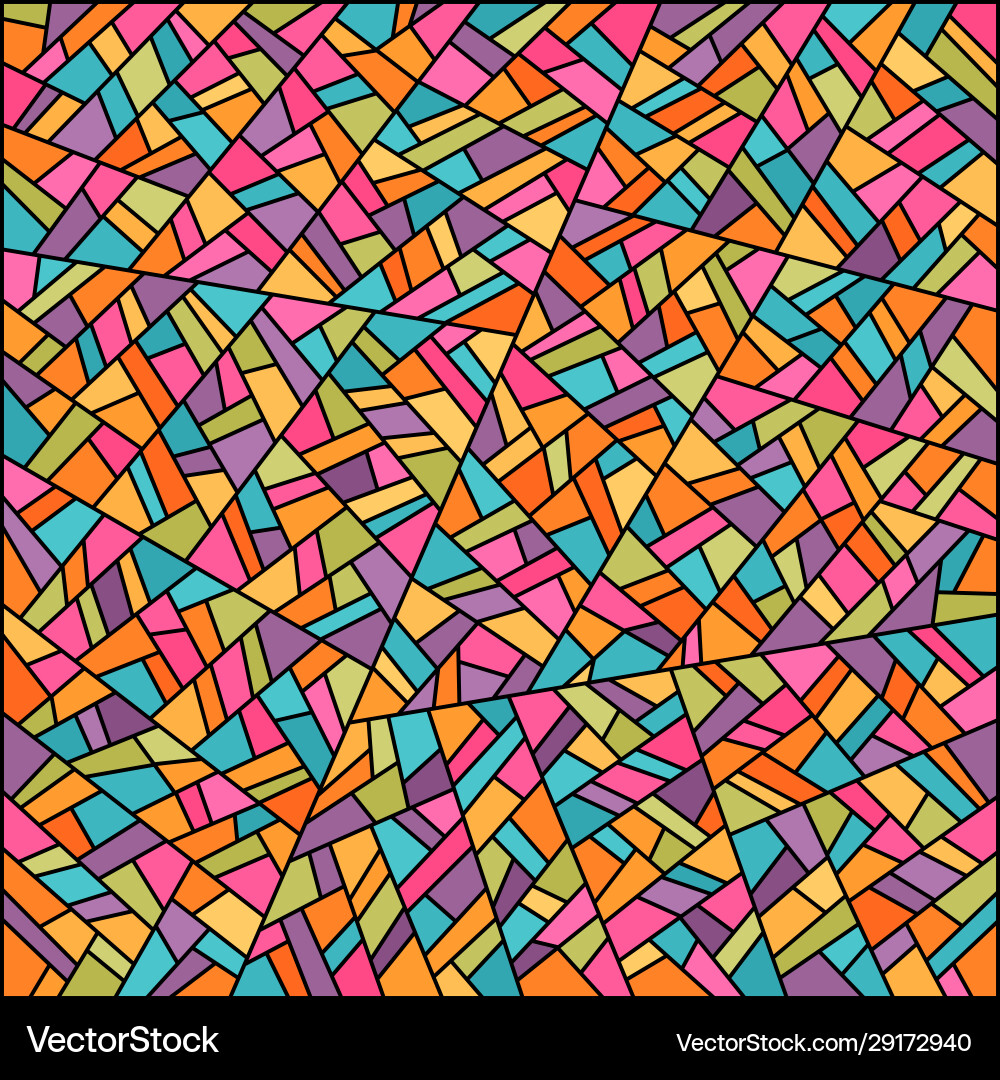 Abstract colorful stained glass background Vector Image