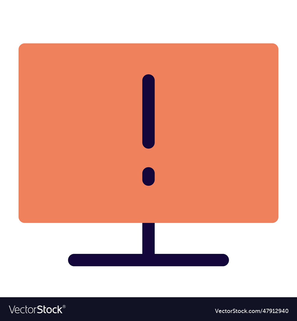 Alert warning indication in system Royalty Free Vector Image