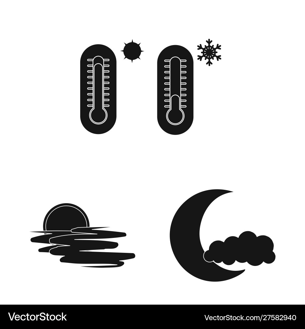 Design weather and climate logo Royalty Free Vector Image