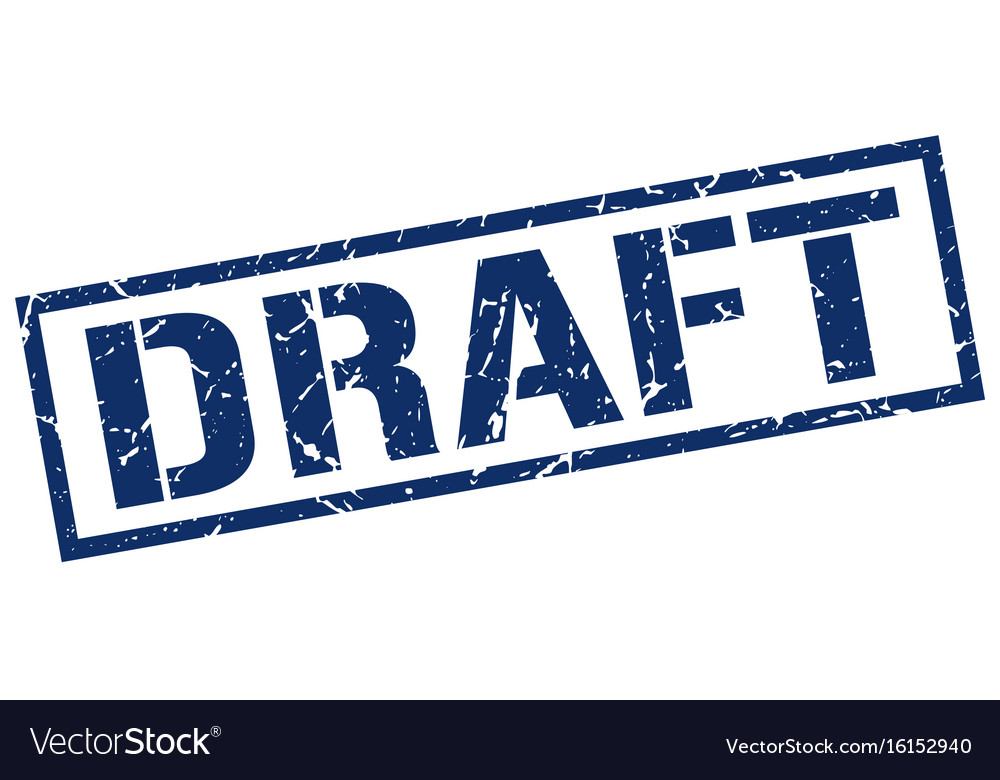 Draft stamp Royalty Free Vector Image - VectorStock