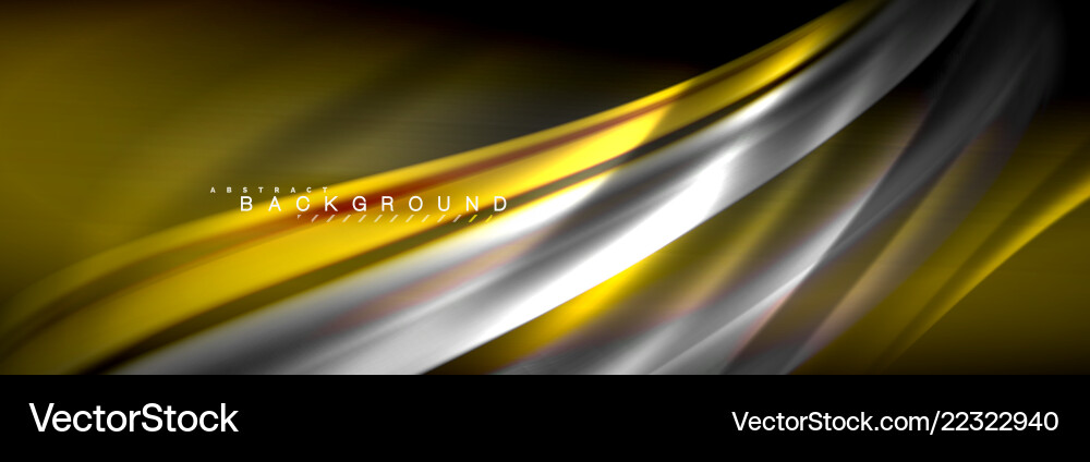 Fluid color wave line background trendy abstract Vector Image