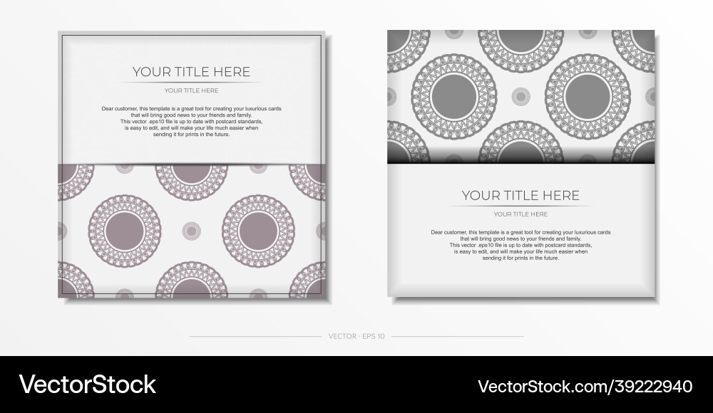 Invitation card with place for your text Vector Image