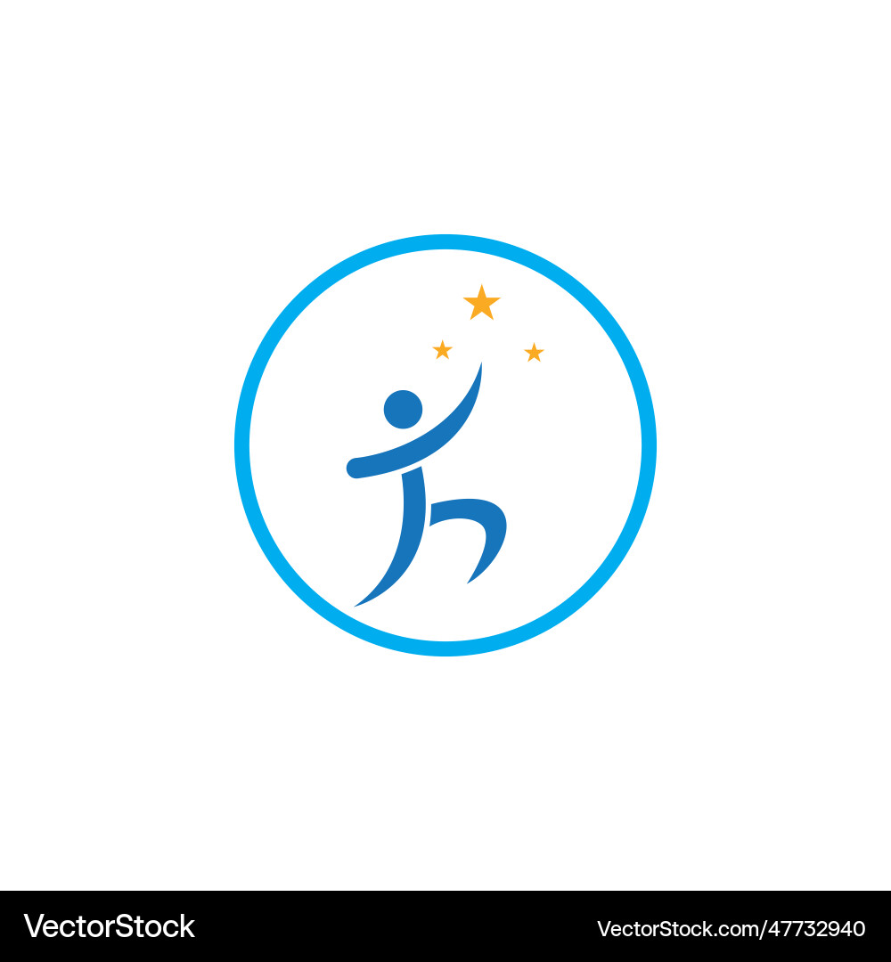 People star logo and symbol Royalty Free Vector Image