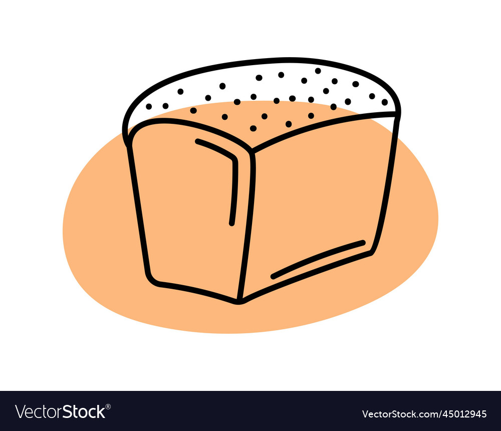 Bread doodle icon Royalty Free Vector Image - VectorStock