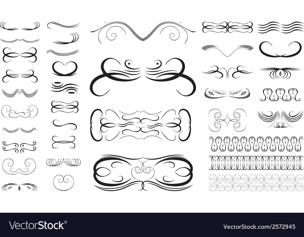 Design elements Royalty Free Vector Image - VectorStock
