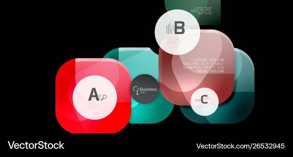 Modern advertising concept for wallpaper design Vector Image