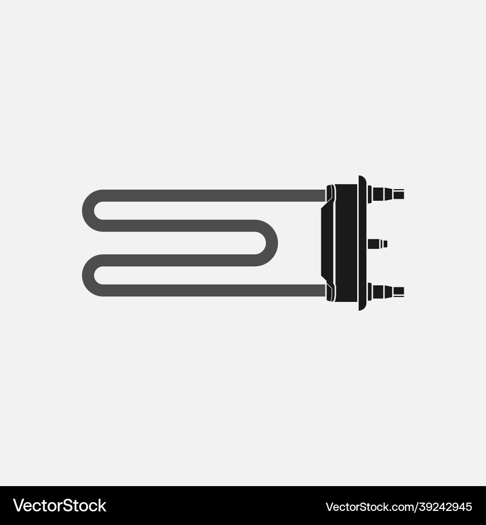 Realistic icon of the heating element Royalty Free Vector