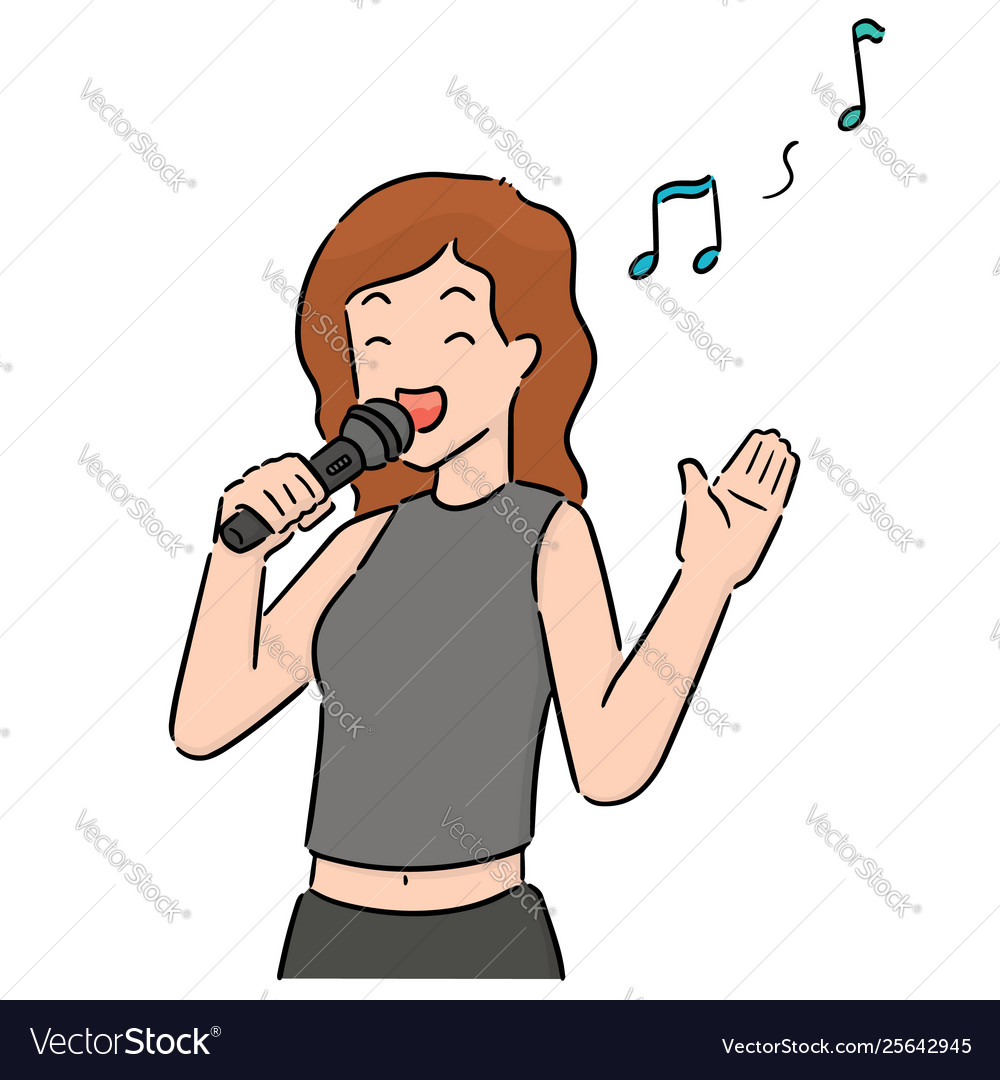 Singer Royalty Free Vector Image - VectorStock