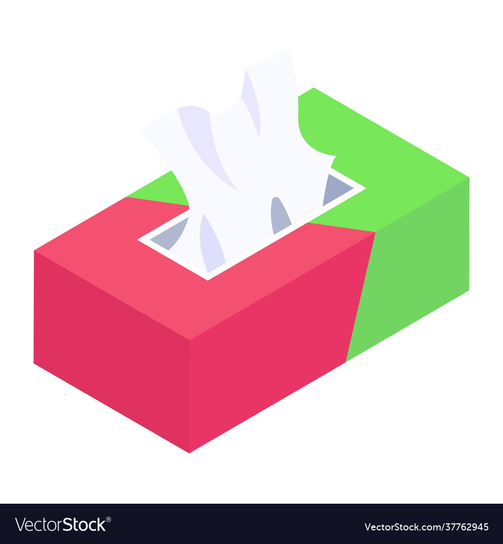 Tissue box Royalty Free Vector Image - VectorStock