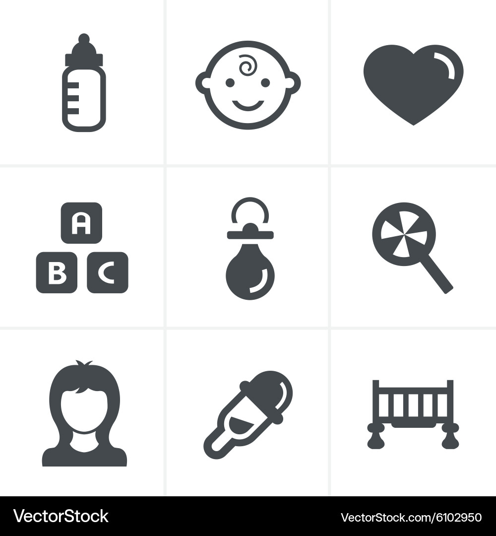 Baby icons set design Royalty Free Vector Image