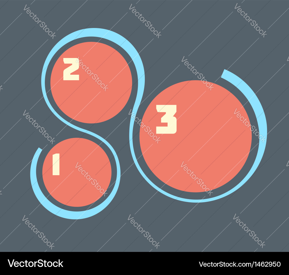 Flat steps infographic elements Royalty Free Vector Image