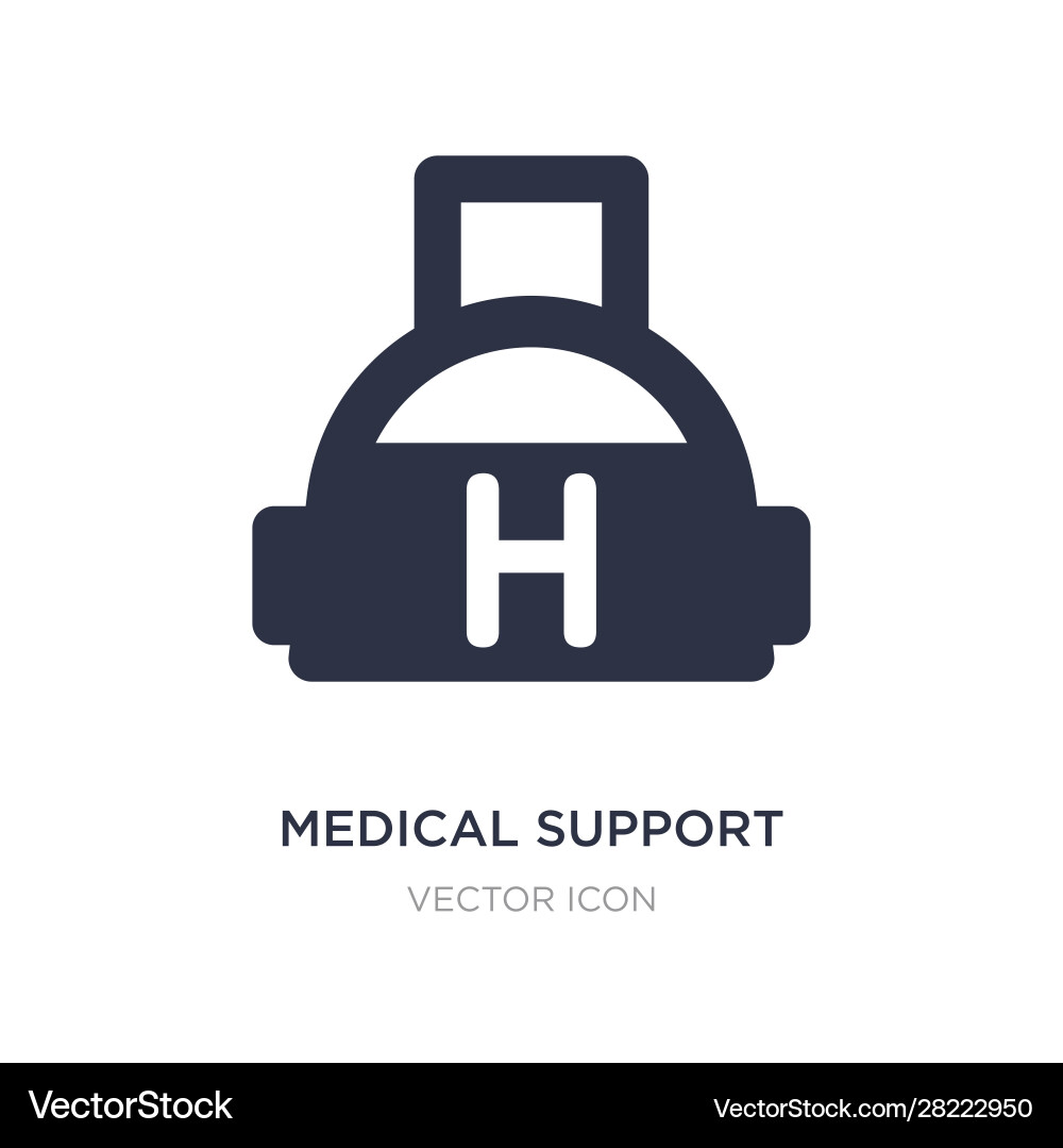 Medical support icon on white background simple Vector Image