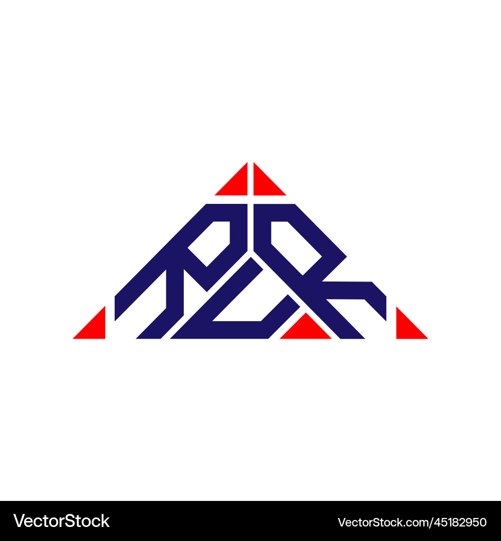 Rur letter logo creative design with graphic Vector Image