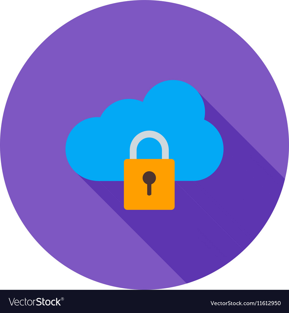 Secure cloud Royalty Free Vector Image - VectorStock