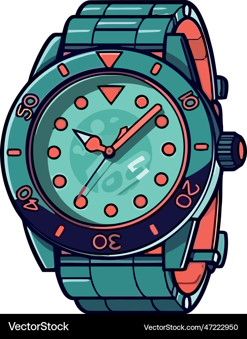 Watch the clock for success Royalty Free Vector Image