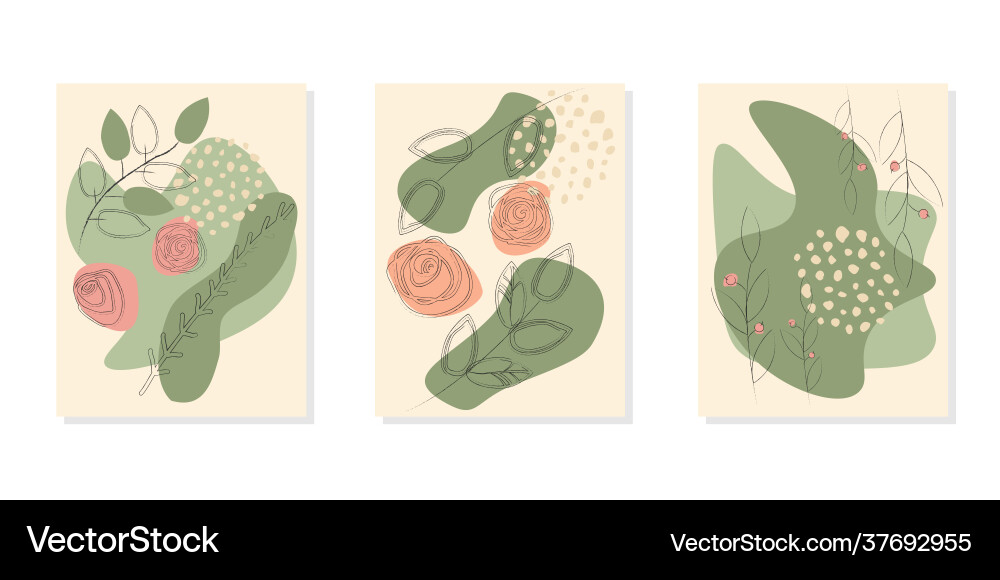 Abstract plant art for decorative design Vector Image