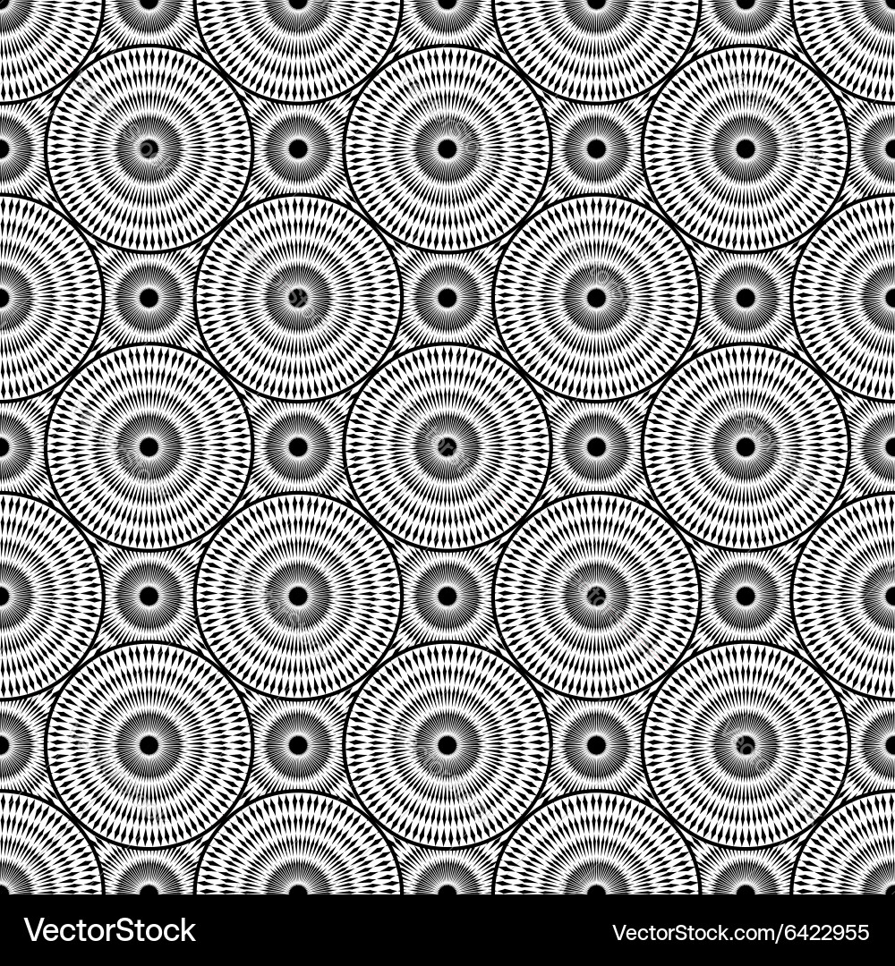 Design seamless monochrome ellipse background Vector Image