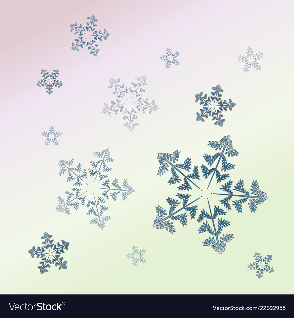Light snowflake background Royalty Free Vector Image