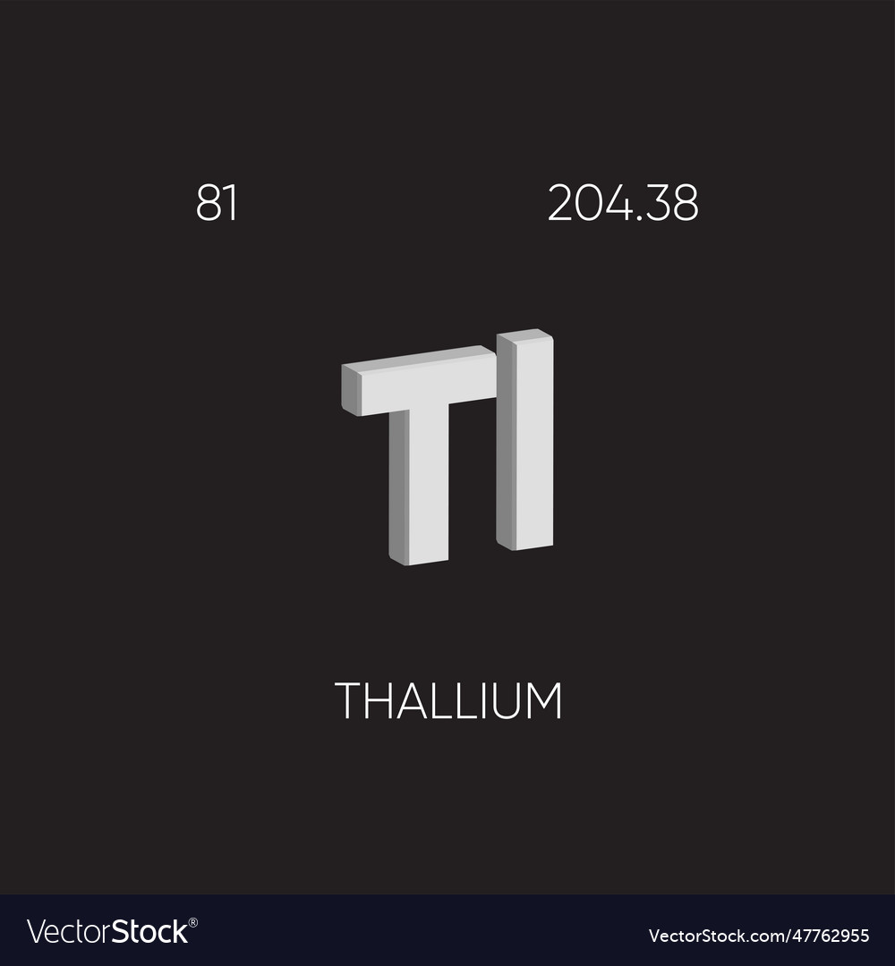 One of the periodic table elements with name Vector Image