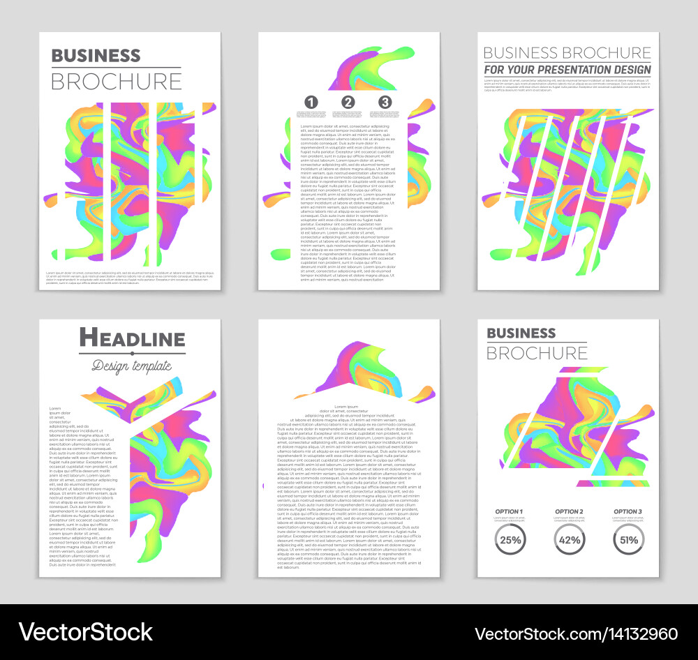 Abstract layout background set for art Royalty Free Vector