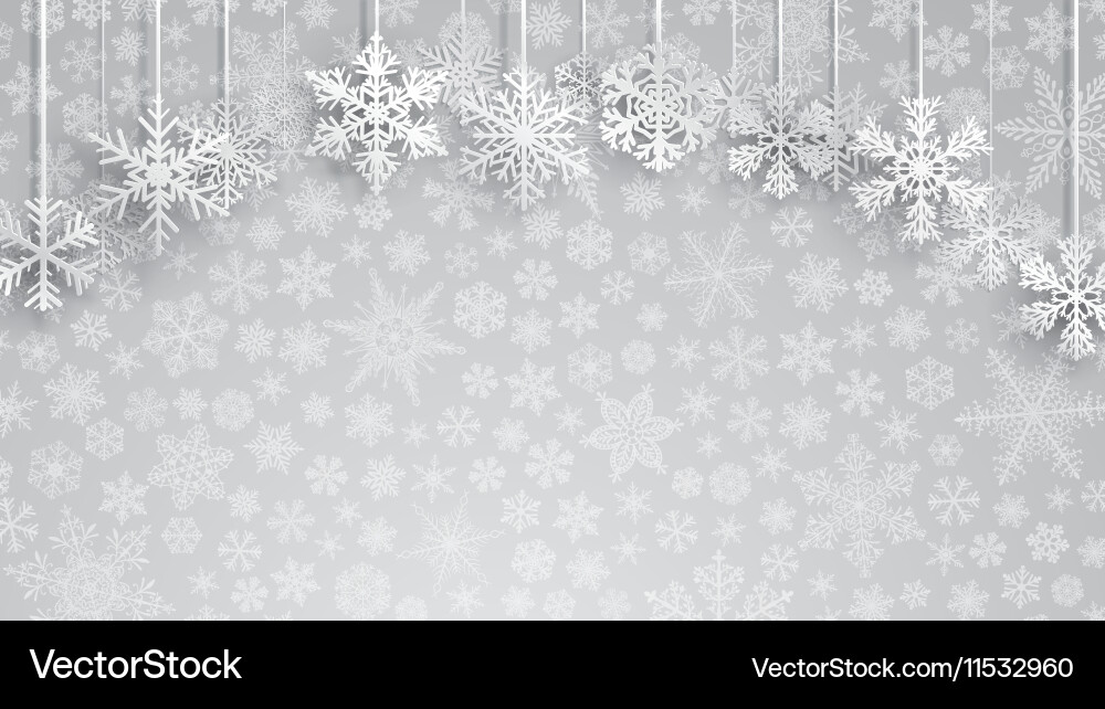 Christmas background with snowflakes Royalty Free Vector