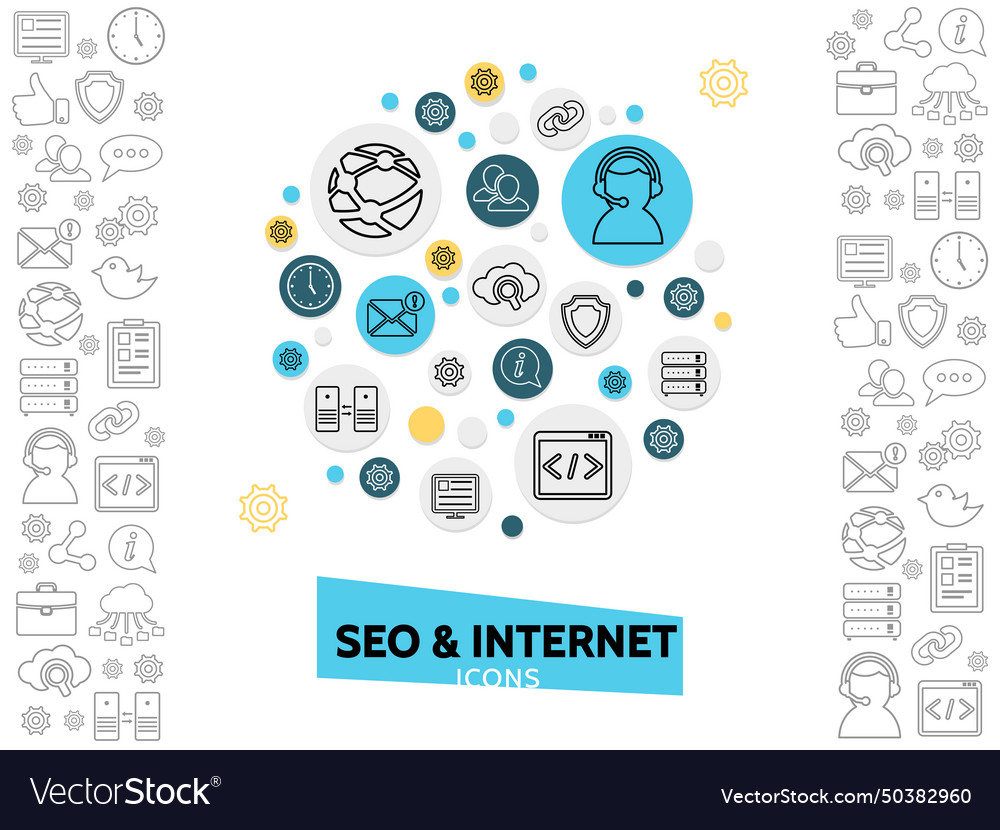 Internet technology template Royalty Free Vector Image