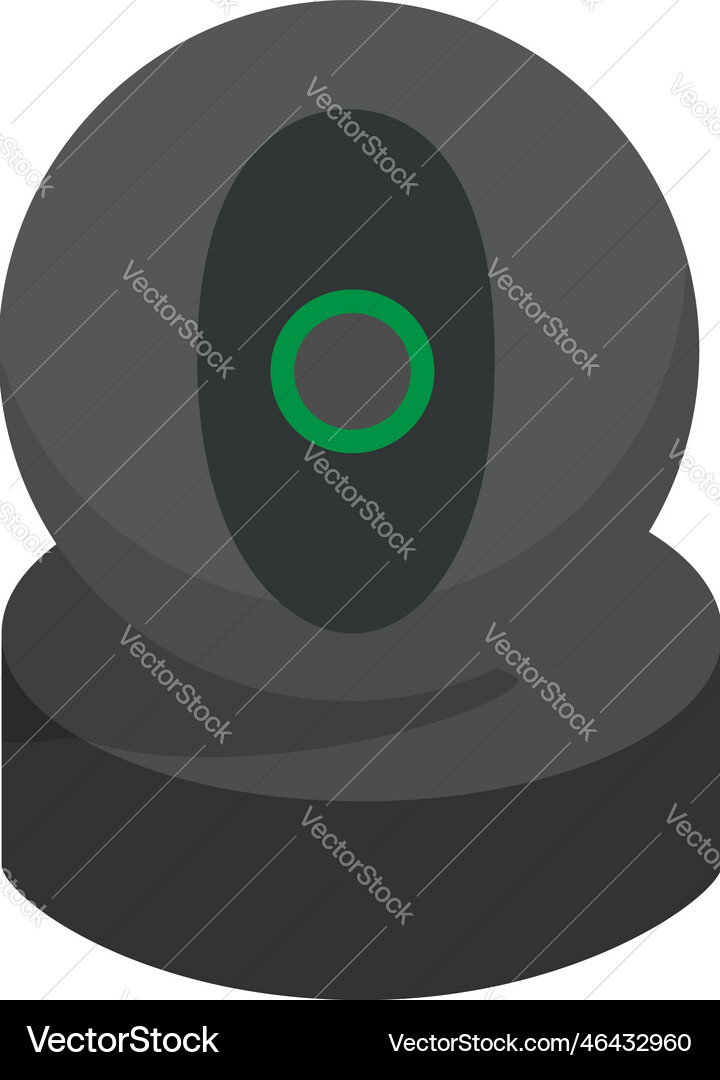 Police car camera icon cartoon security Royalty Free Vector