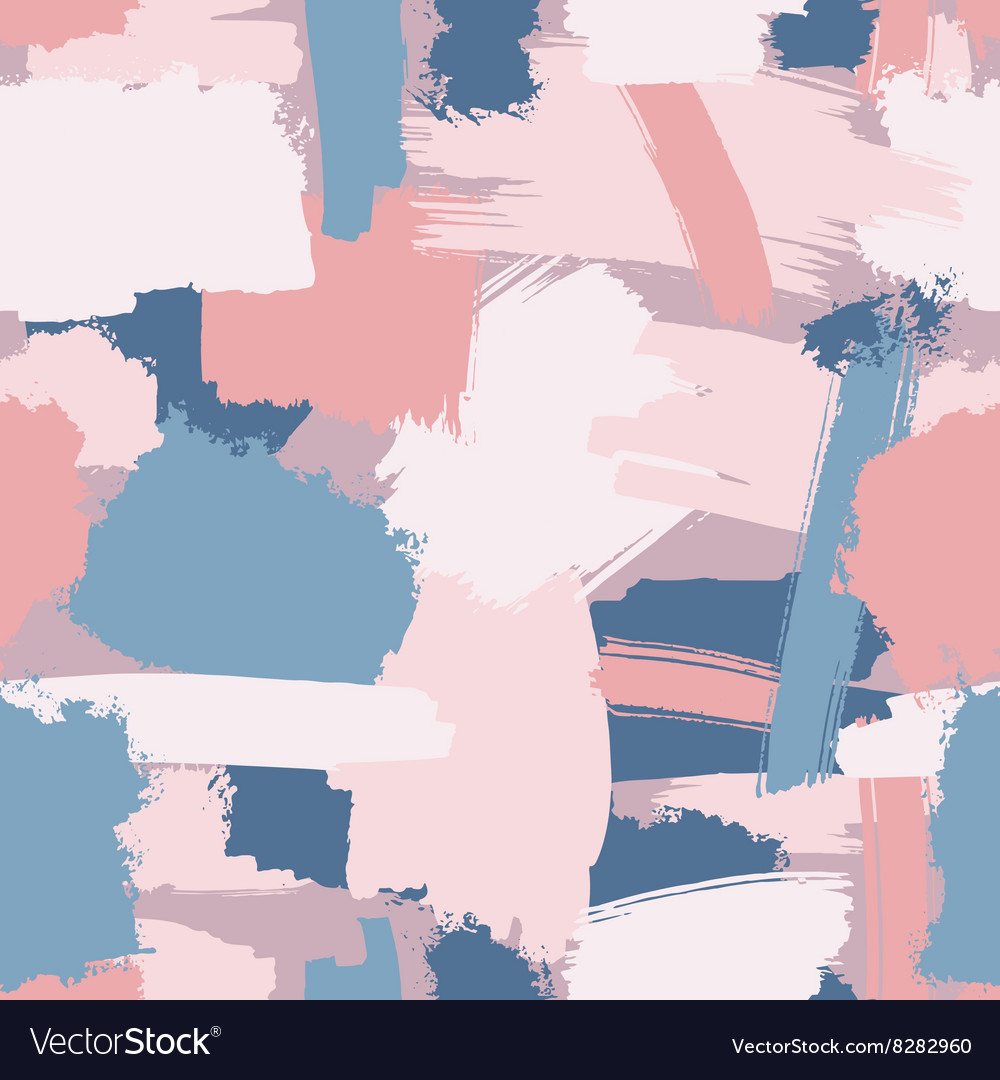 Seamless brush strokes pattern Royalty Free Vector Image