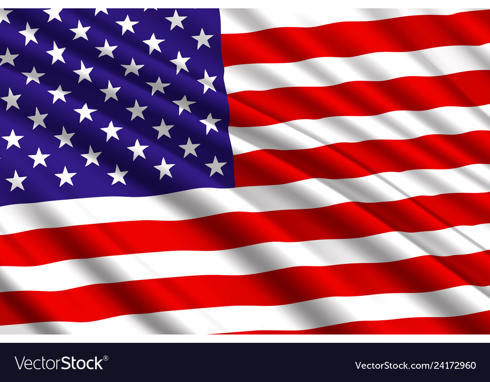 Waving flag background Royalty Free Vector Image