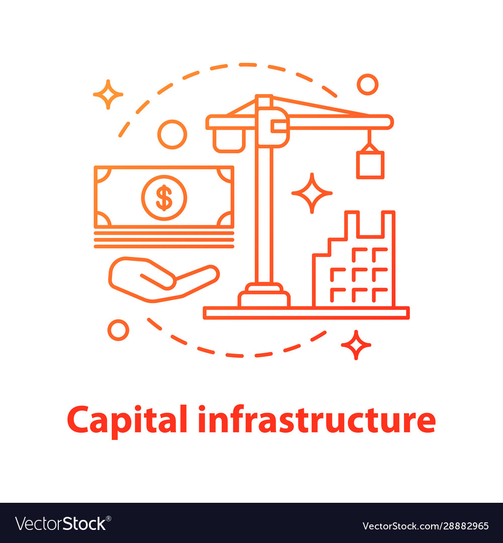 Capital infrastructure concept icon Royalty Free Vector Capital infrastructure concept icon Royalty Free Vector
