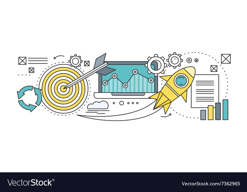 Concept search engine optimization Royalty Free Vector Image