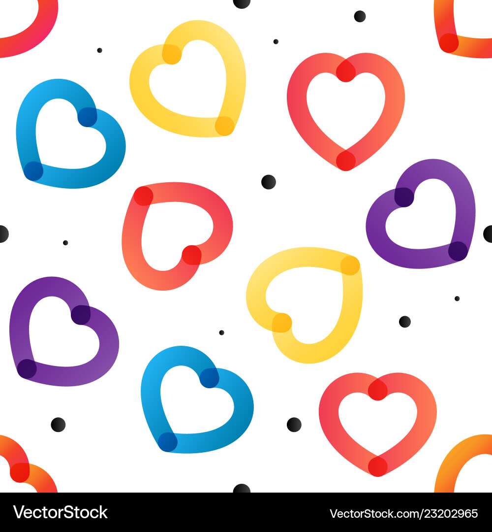 Love actually colorful trendy seamless Royalty Free Vector