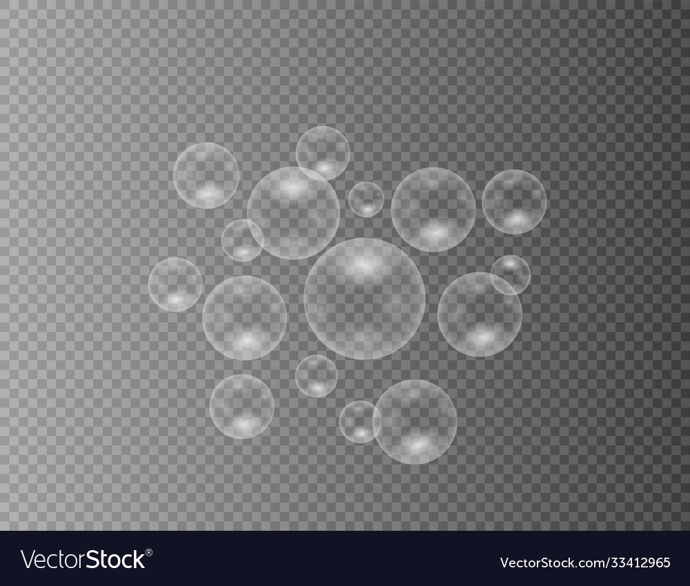 Realistic soap bubbles Royalty Free Vector Image Realistic soap bubbles Royalty Free Vector Image
