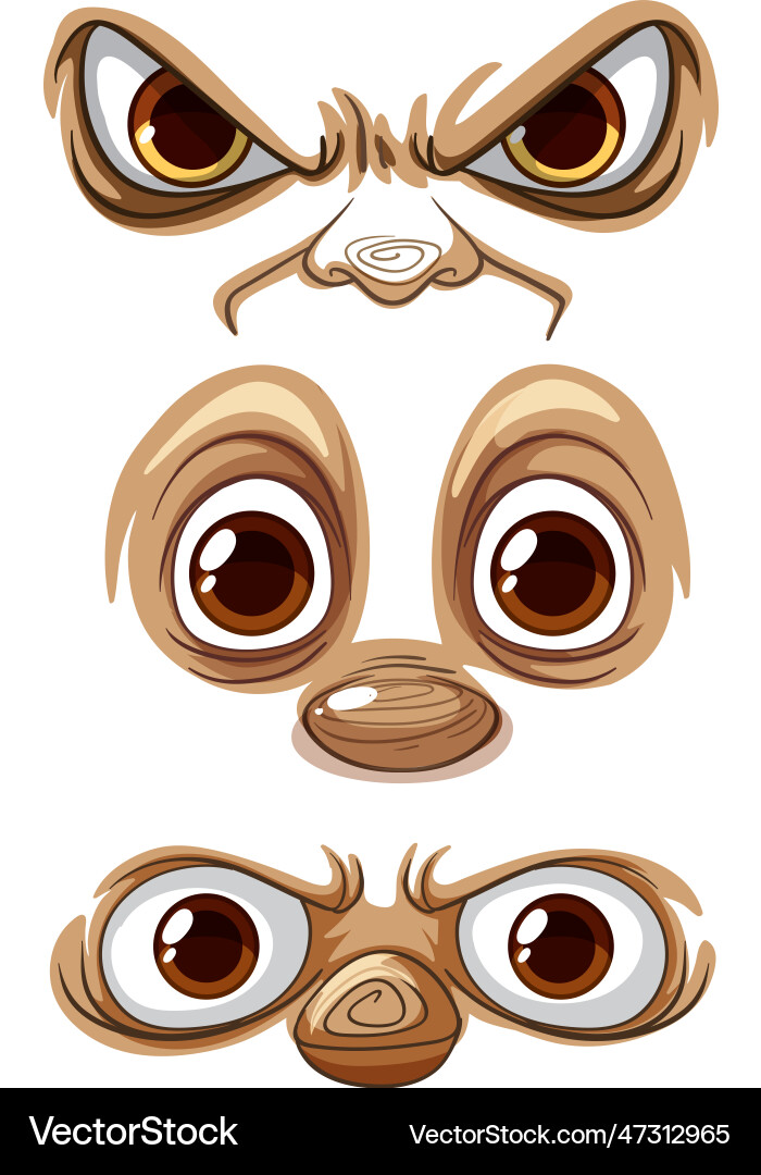 Set of human eyes Royalty Free Vector Image - VectorStock