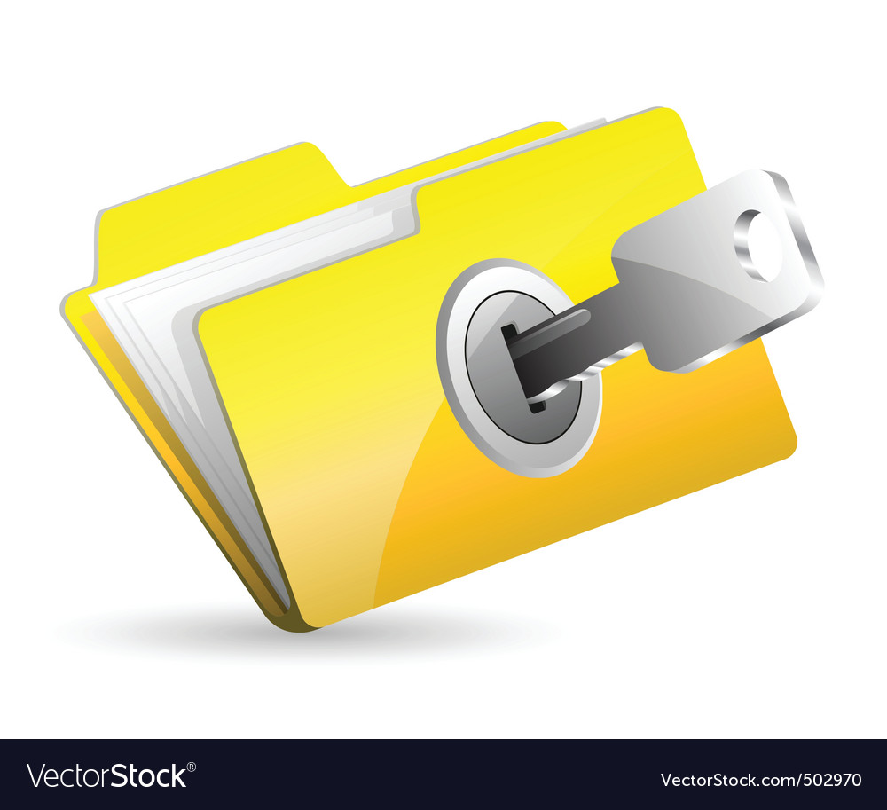 Computer folder Royalty Free Vector Image - VectorStock