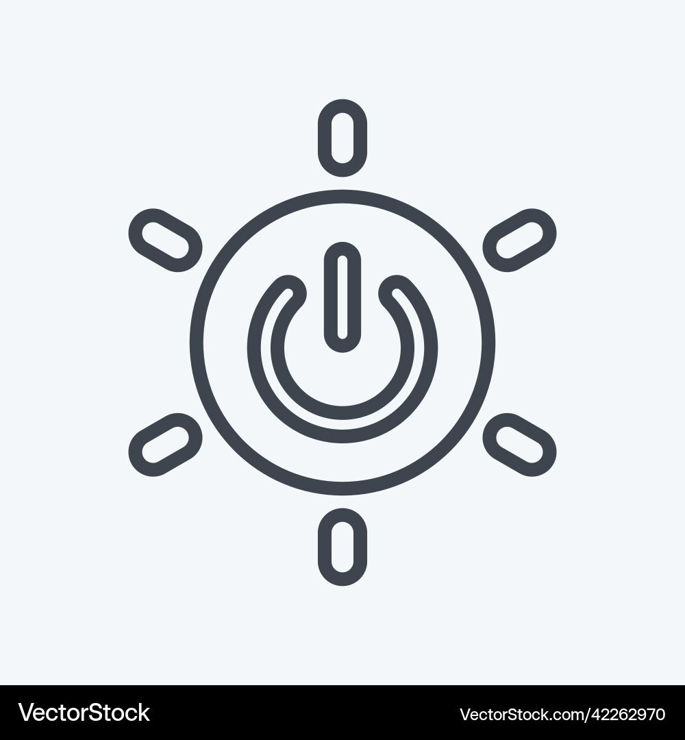 Icon energy suitable for community symbol line Vector Image
