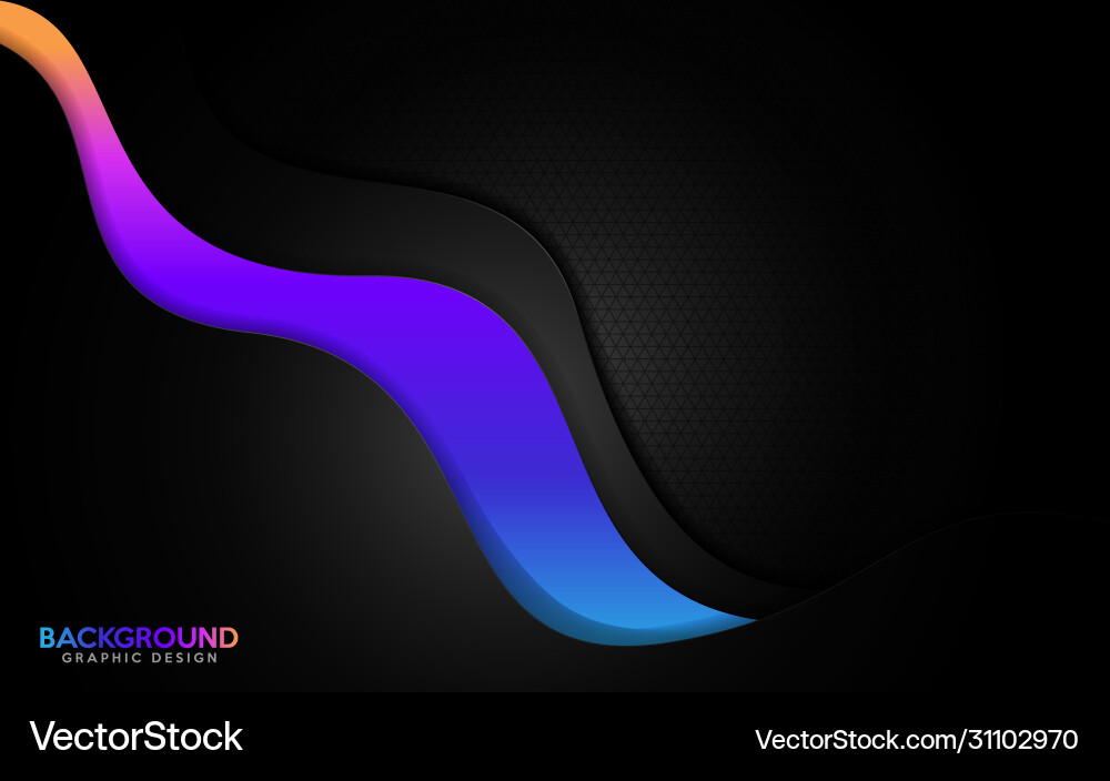 Modern black with colorful gradient futuristic Vector Image