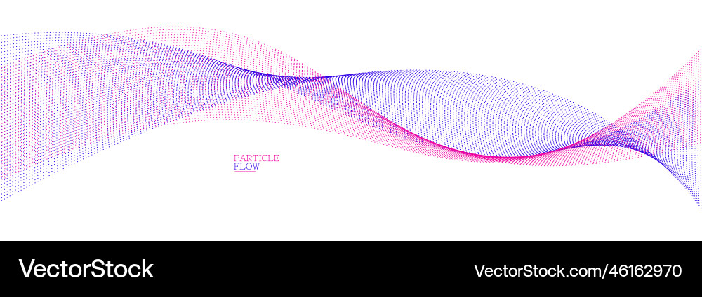 Tranquil abstract background with wave of flowing Vector Image
