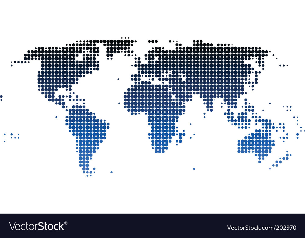 World map Royalty Free Vector Image - VectorStock