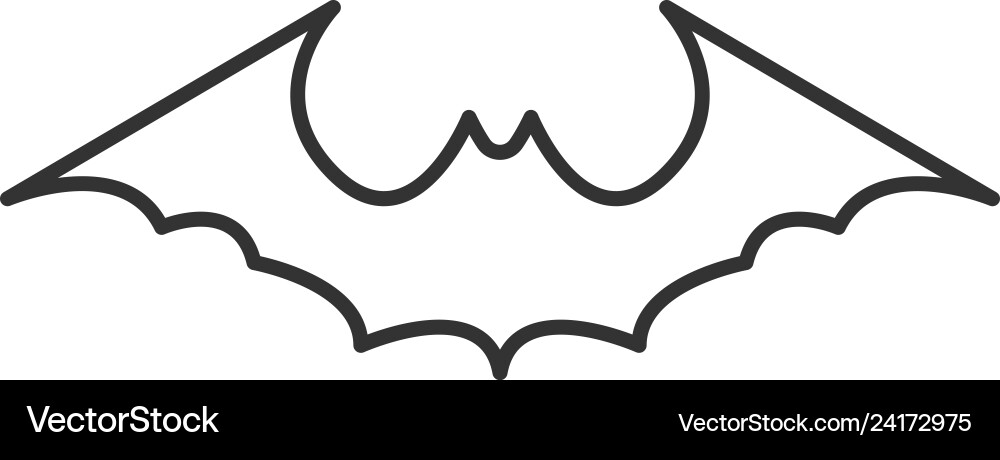 Bat animal icon design template isolated Vector Image