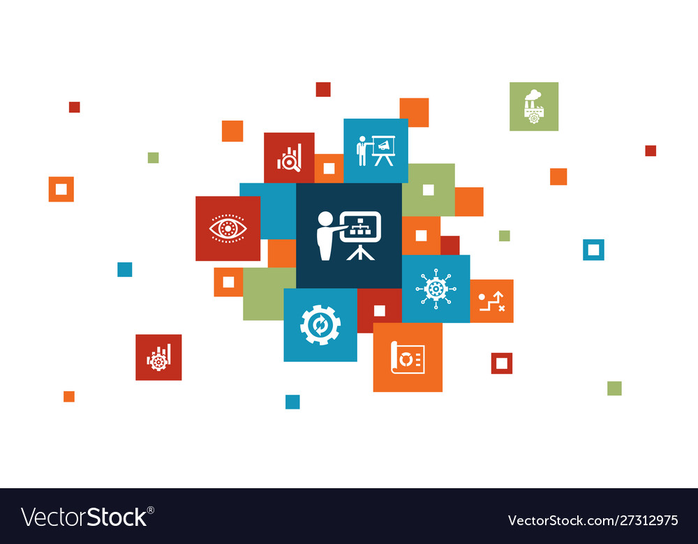 Business planning infographic 10 steps pixel Vector Image Business planning infographic 10 steps pixel Vector Image