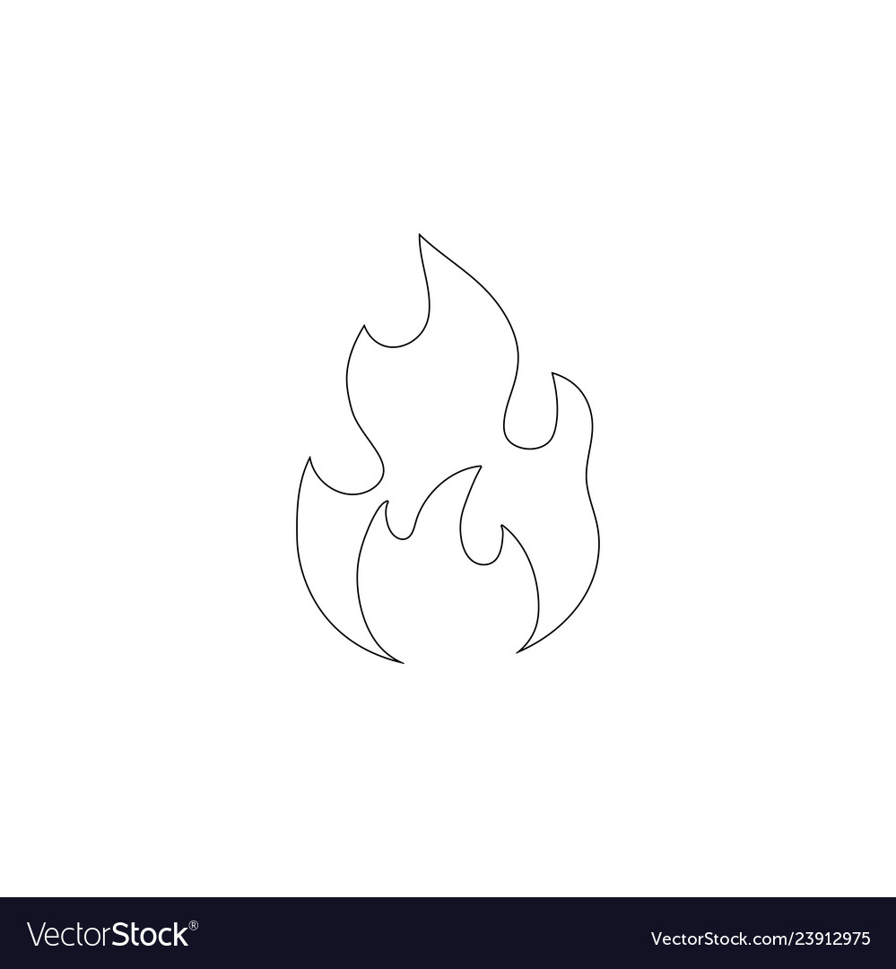 Fire flat icon Royalty Free Vector Image - VectorStock
