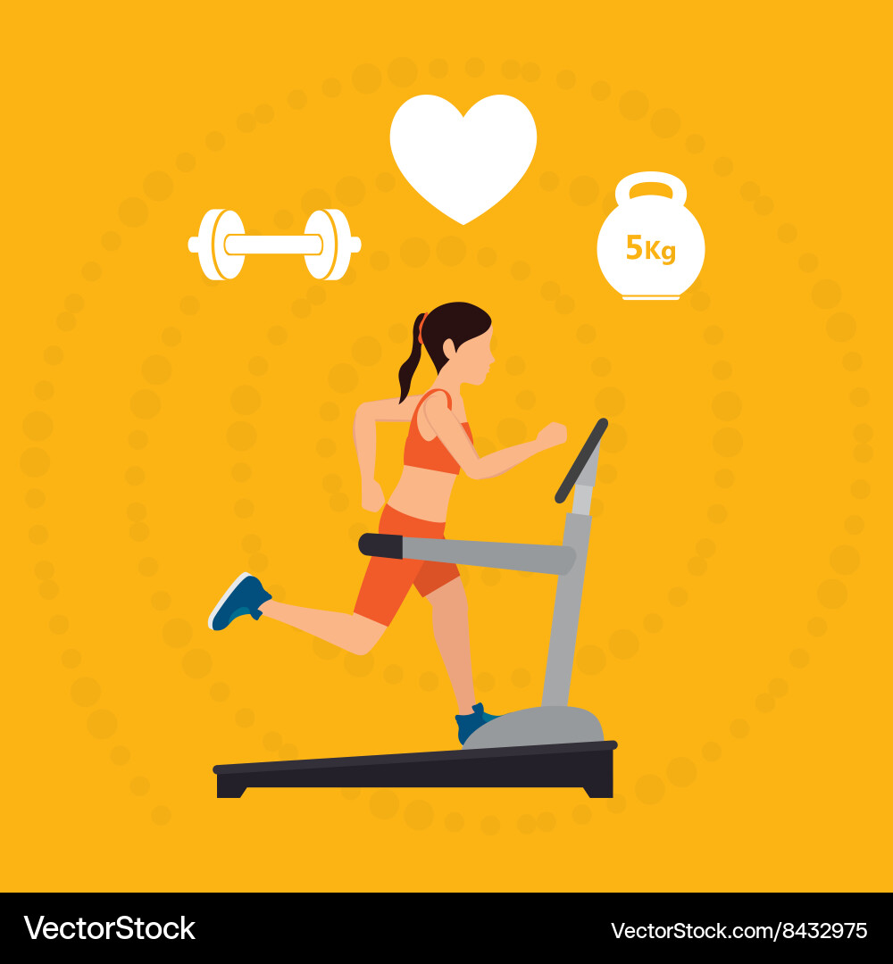 Fitness gym design Royalty Free Vector Image - VectorStock