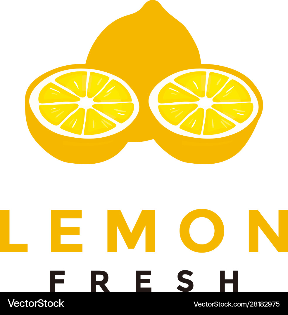 Fresh lemon fruits collection Royalty Free Vector Image