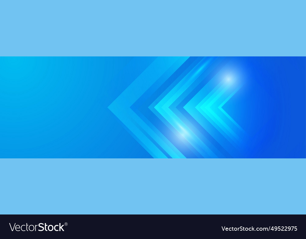 Modern abstract gradient blue banner background Vector Image