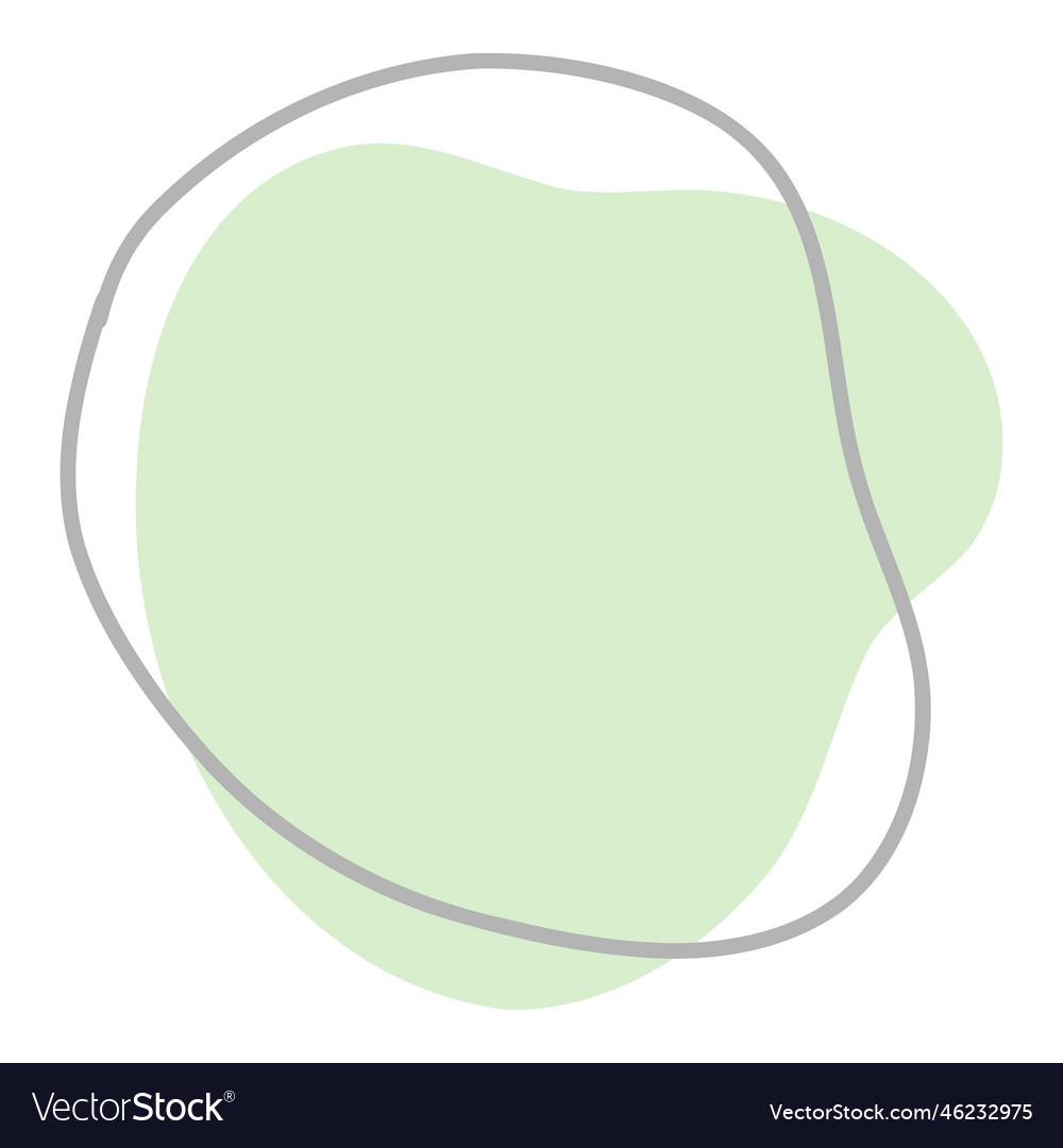 Organic Abstract Fluid Shape Creative Liquid Blob Vector Image