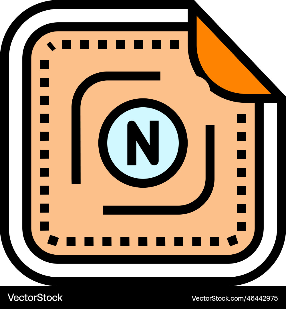 Patch nicotine medical therapy color icon Vector Image