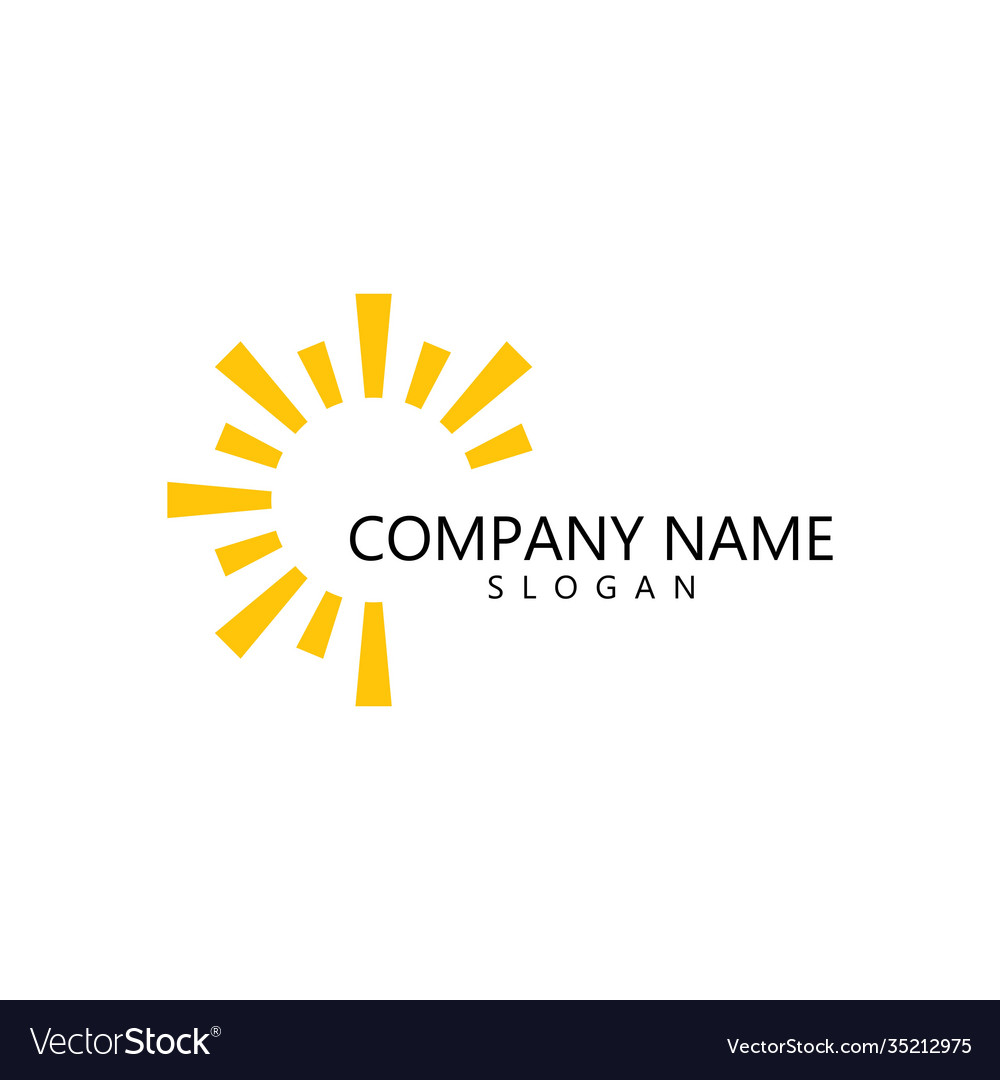 Sun logo Royalty Free Vector Image - VectorStock