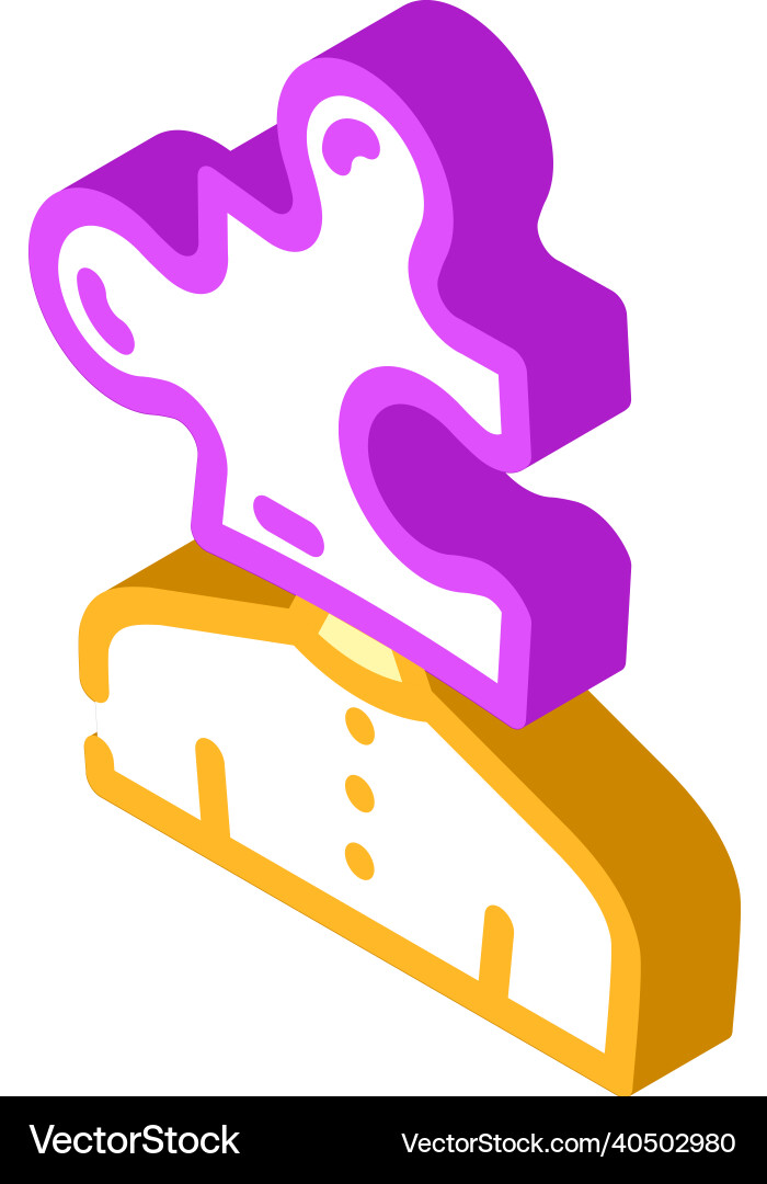 Diagram money isometric icon Royalty Free Vector Image