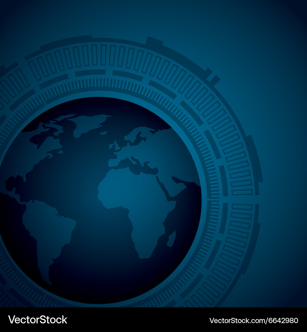 Earth planet background Royalty Free Vector Image